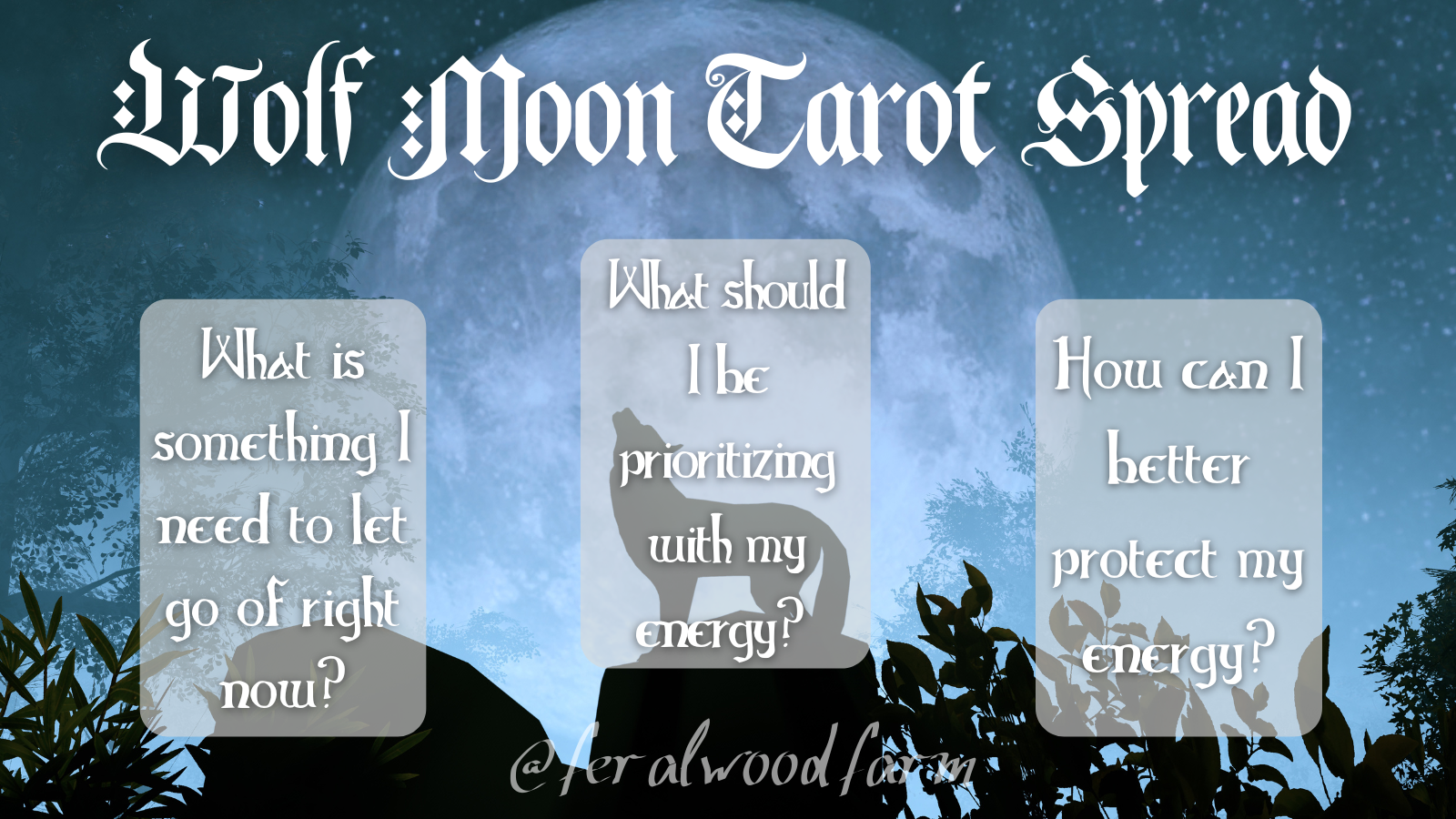 All About the Wolf Moon - The Full Moon in January - Feralwood Witch