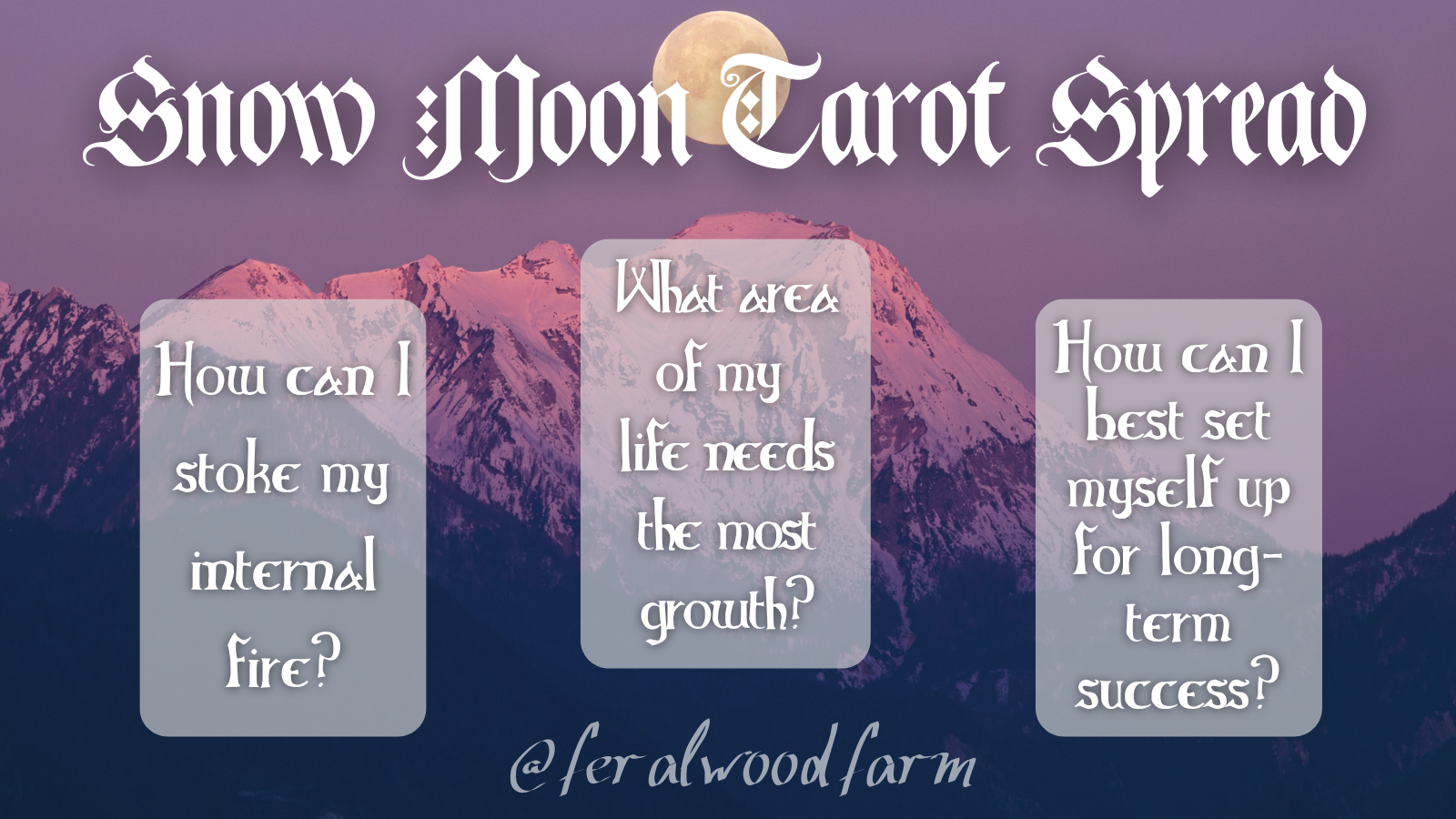 What is the Snow Moon? - February's Full Moon - Feralwood Witch