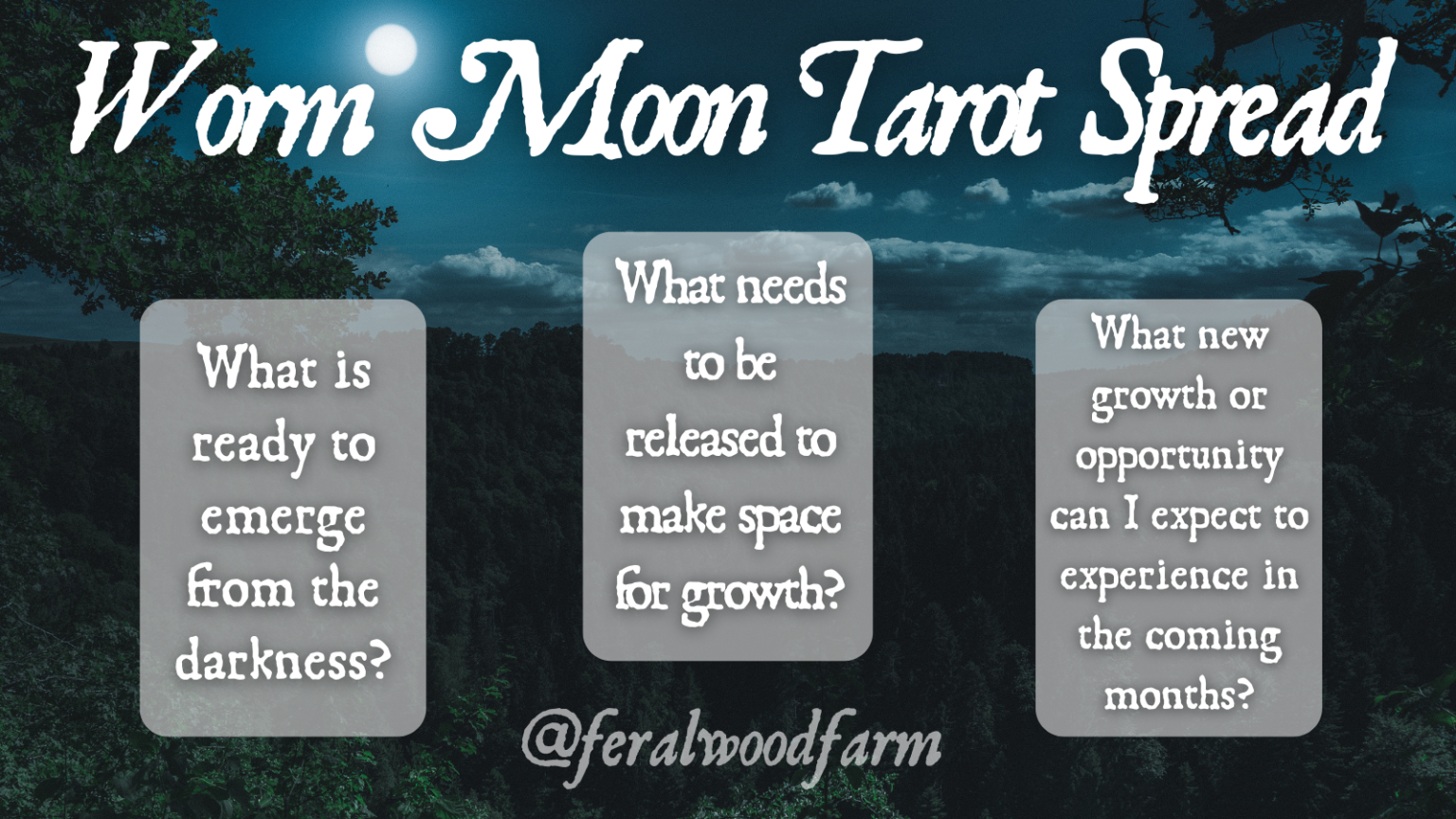 What is the Worm Moon? - The Full Moon in March - Feralwood Witch